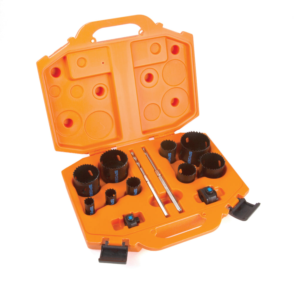 Rapid Core Eject™ 13-Piece Bi-Metal Hole Saw Kit – Spyder